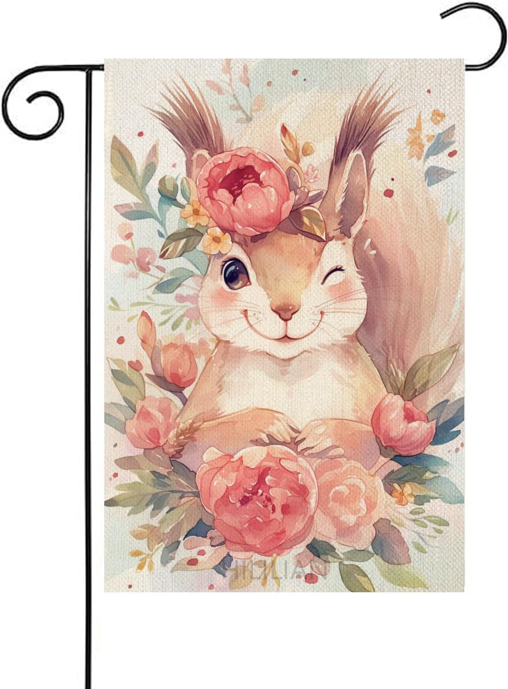 TraQunn Squirrel Garden Flag Hello Spring Summer 12x18 Inch Double ...