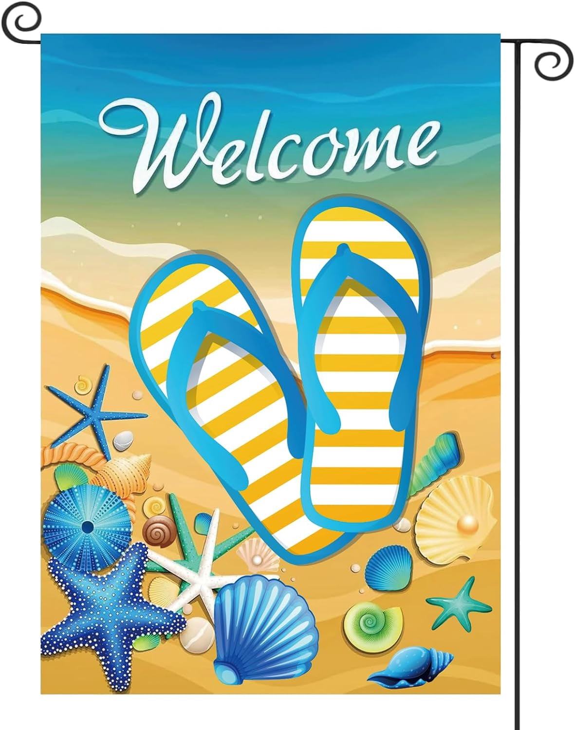 TraQunn Summer Beach Garden Flag Day in the Sun Beach Garden Flag Flip ...