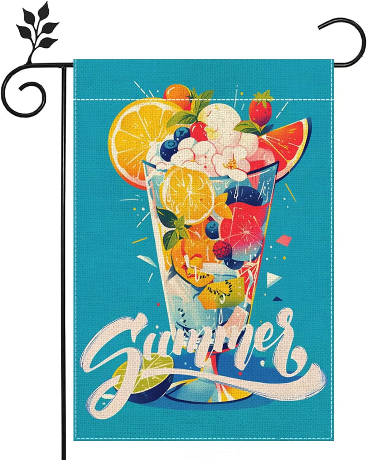 TraQunn Summer Garden Flags Fruits Drink Garden Flag 12X18 In Vertical ...