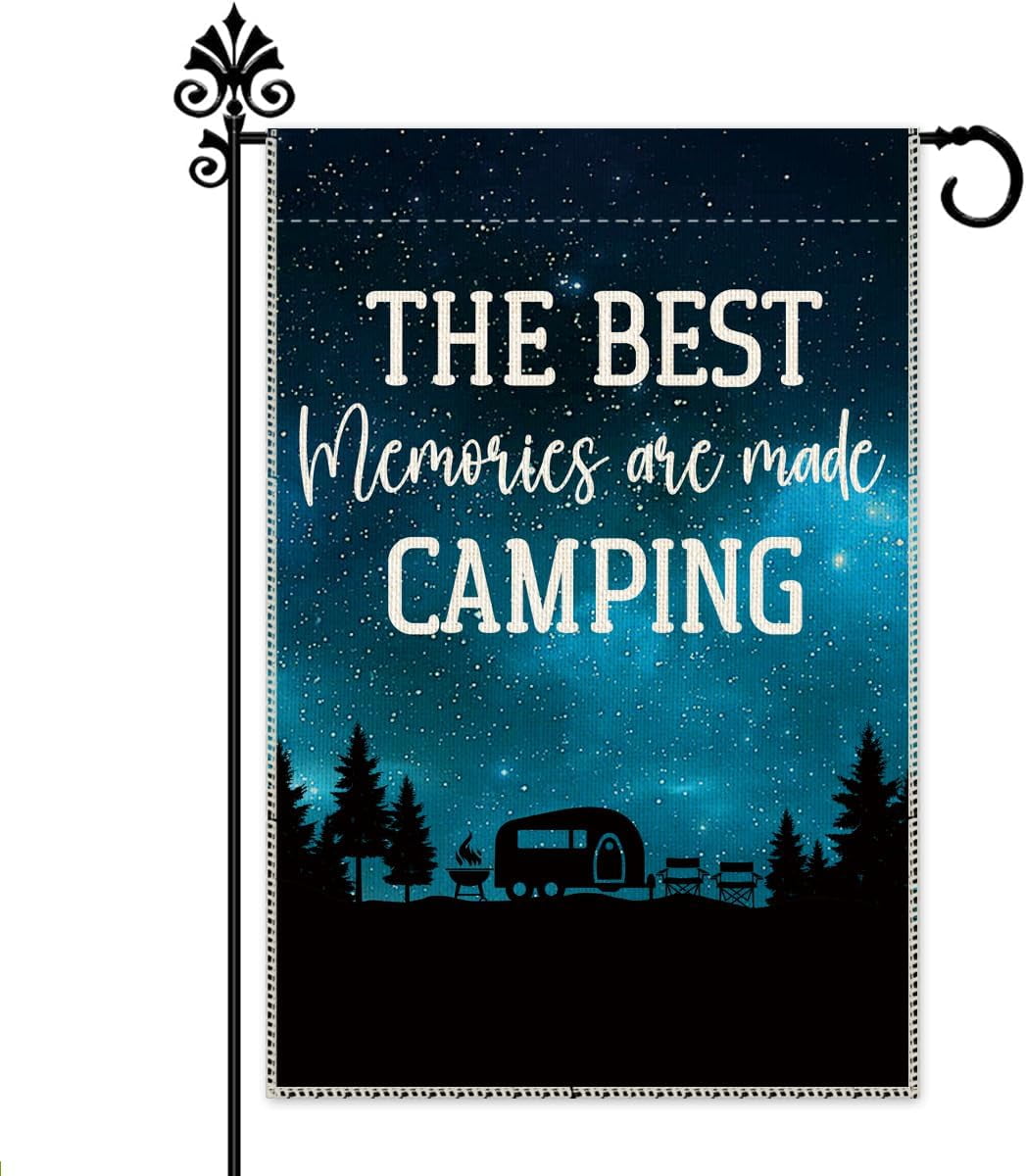 TraQunn The Best Memories Are Made Camping Garden Flag 12x18 Inch ...