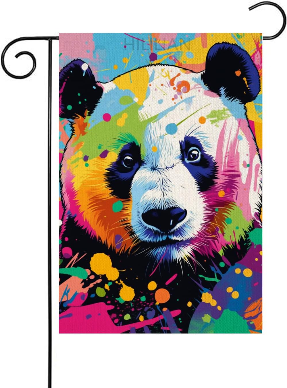 TraQunn Watercolor Panda Garden Flag Double Sided Colorful African ...