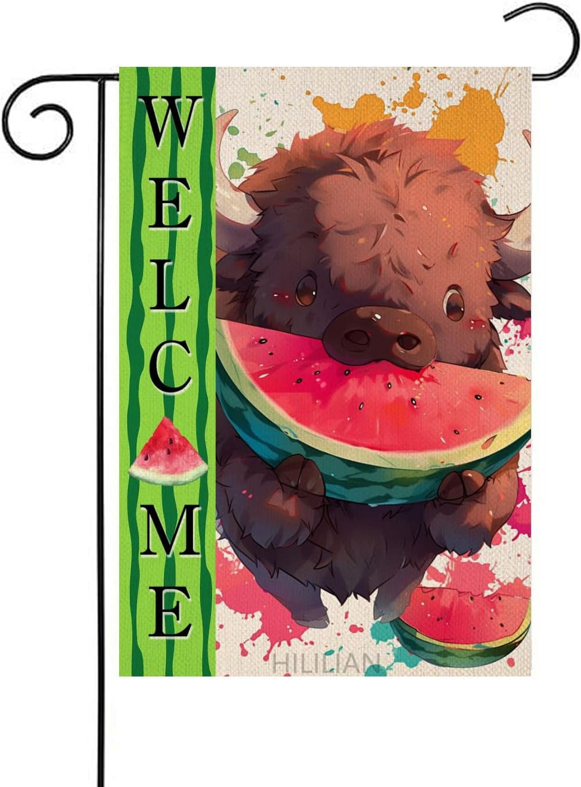 TraQunn Welcome Bison-Summer Garden Flag Beach 12x18 Inch Double Sided ...
