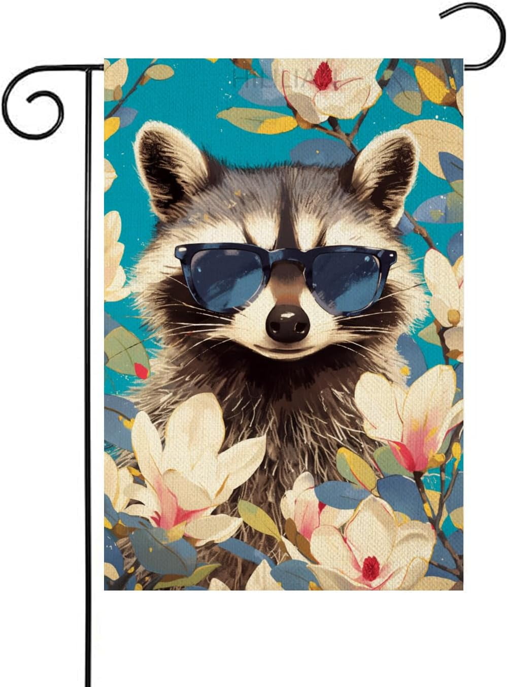 TraQunn Welcome Garden Flag Raccoon 12x18 Inch Double Sided Magnolia ...