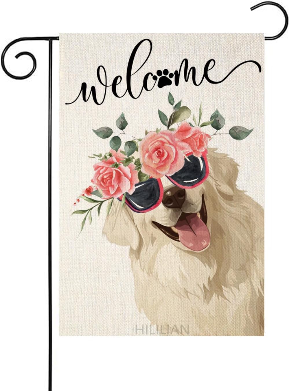 TraQunn Welcome Great Pyrenees Garden Flag 12x18 Inch Double Sided Dog ...