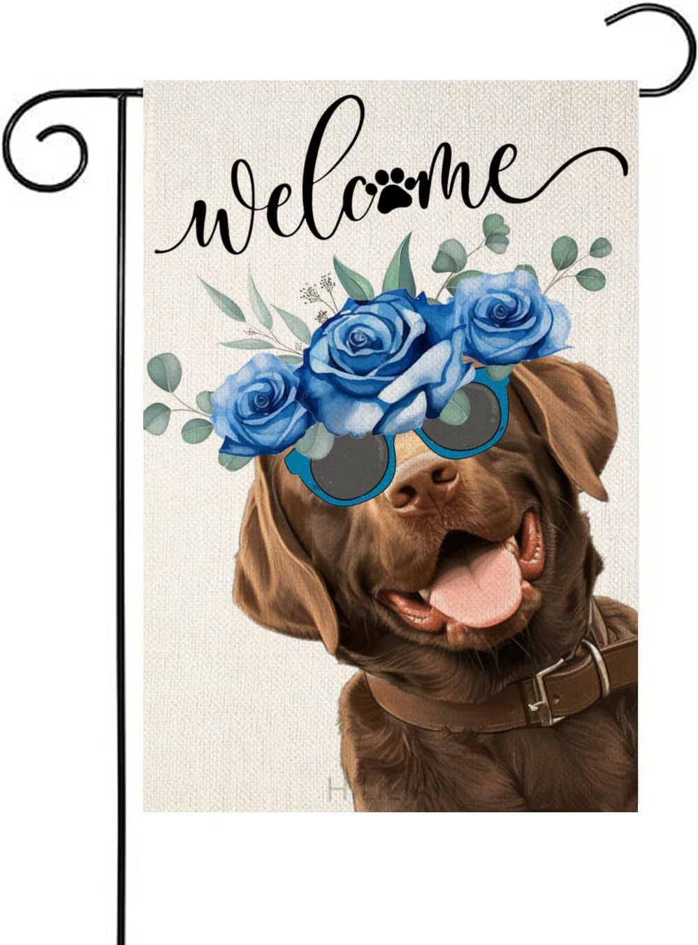 TraQunn Welcome Labrador Retriever Garden Flag 12x18 Inch Double Sided ...