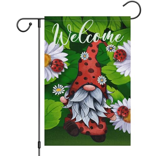 TraQunn Welcome Spring Summer Garden Flag 12x18 Inch Double Sided ...