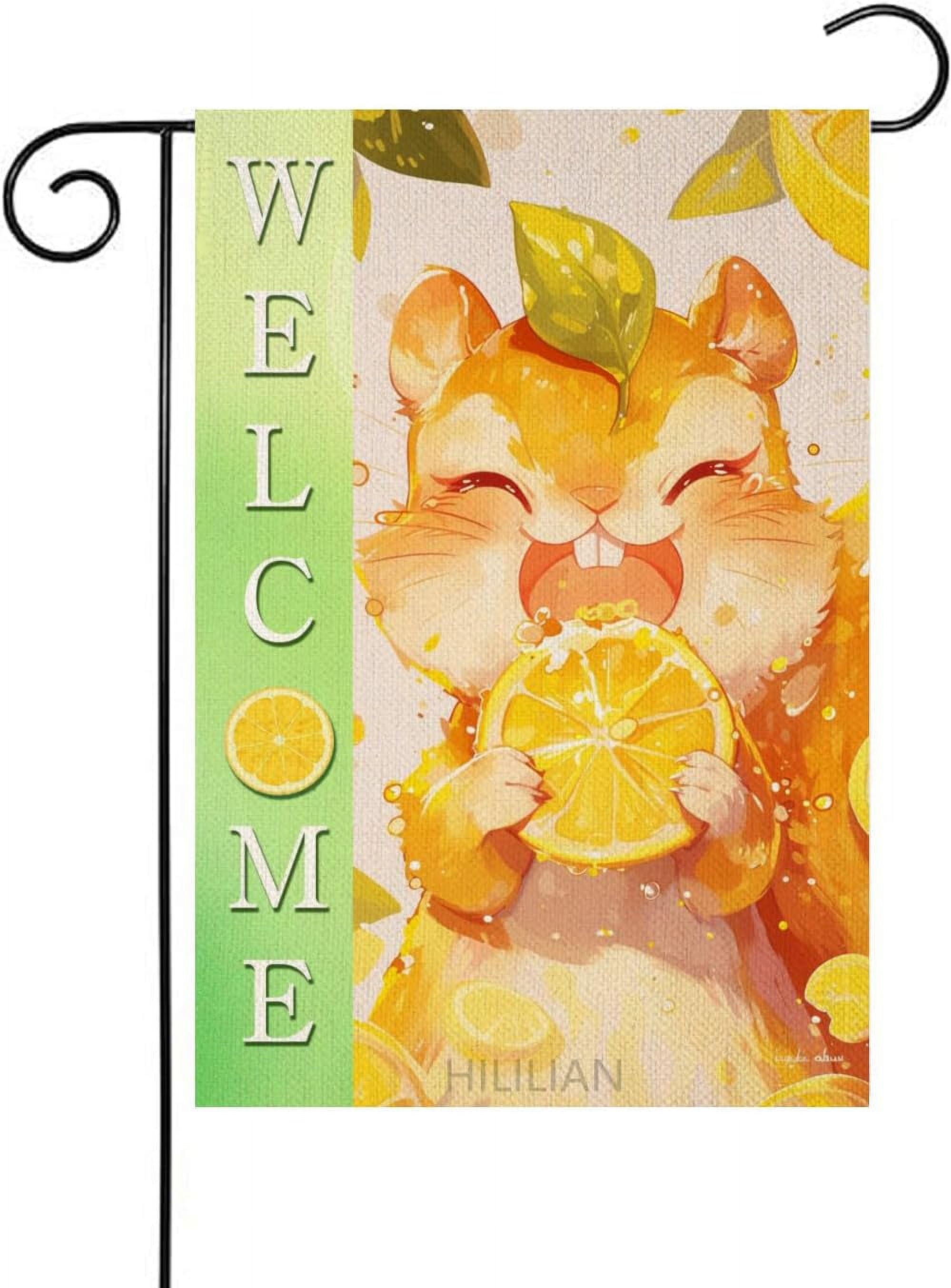 TraQunn Welcome Squirrel Summer Garden Flag Beach 12x18 Inch Double ...