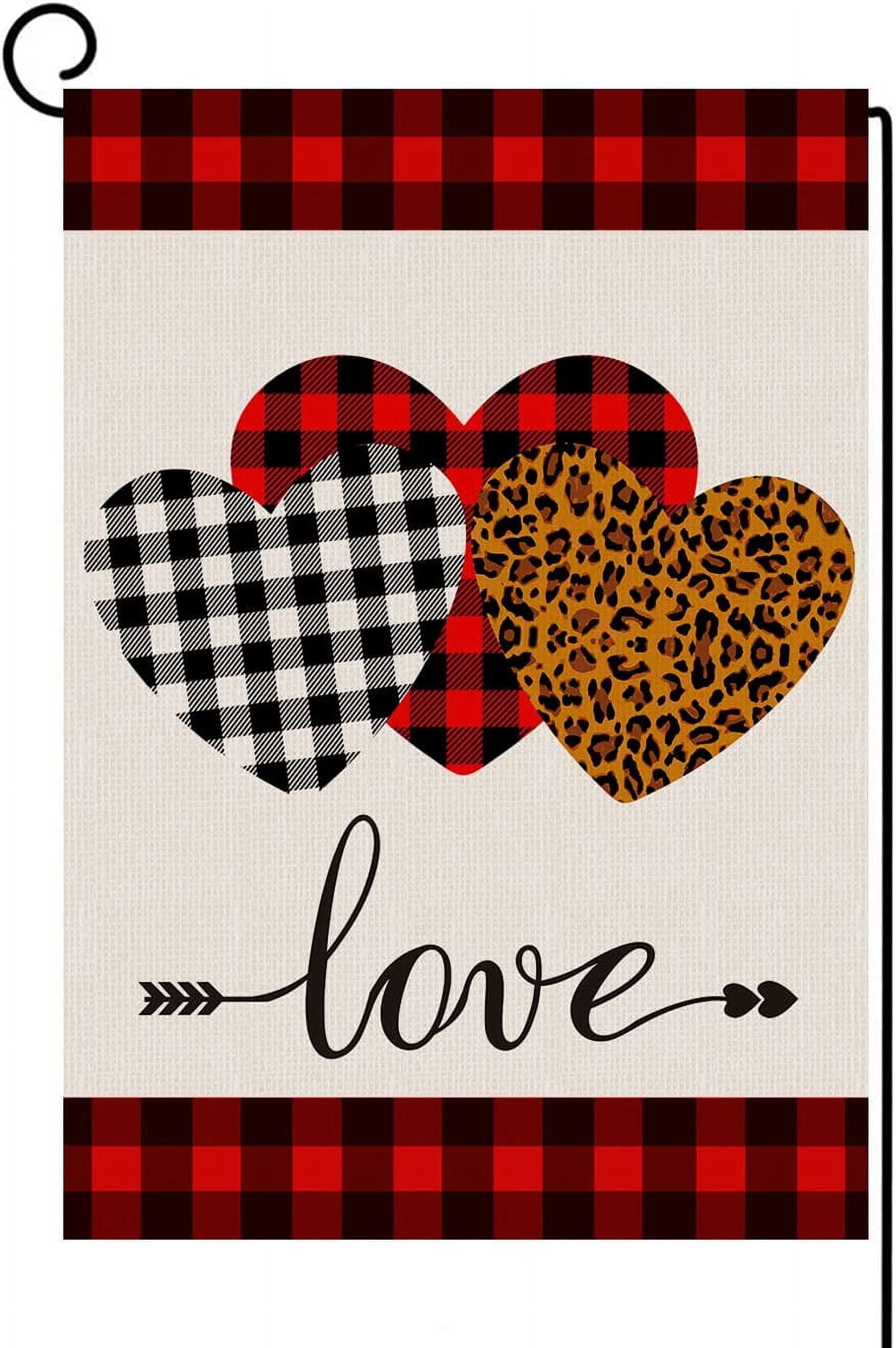 TraQunn Welcome Valentines Day Garden Flag Vertical Double Sided ...