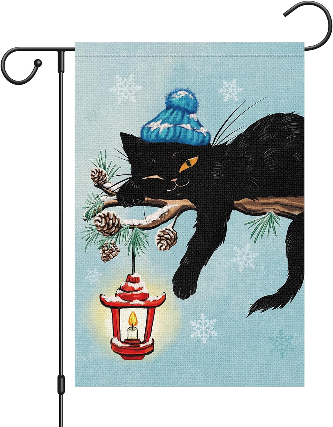TraQunn Welcome Winter Garden Flag 12x18 Inch Double Sided Burlap Small ...
