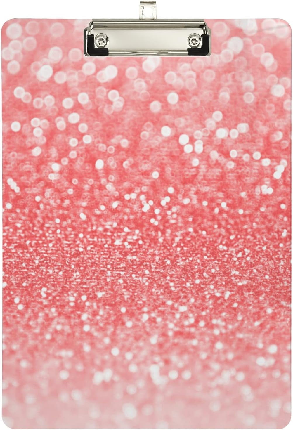 TraQunn Wooden Clipboard Abstract Coral Pink Glitter A4 Letter Size ...