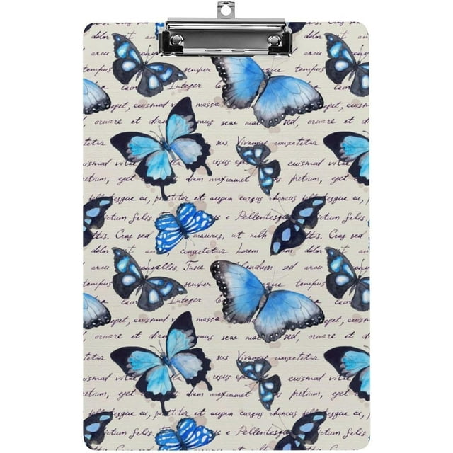 TraQunn Wooden Clipboard Butterflies Hand Written Text Clipboard ...