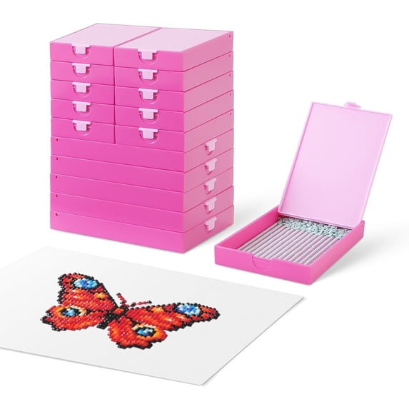 Trabricks 2-in-1 Stackable Art Trays With , Art Storage, Craft and Bead ...