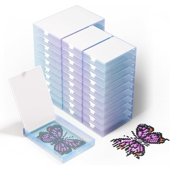 Trabricks 2-in-1 Stackable Art Trays With , Art Storage, Craft and Bead ...