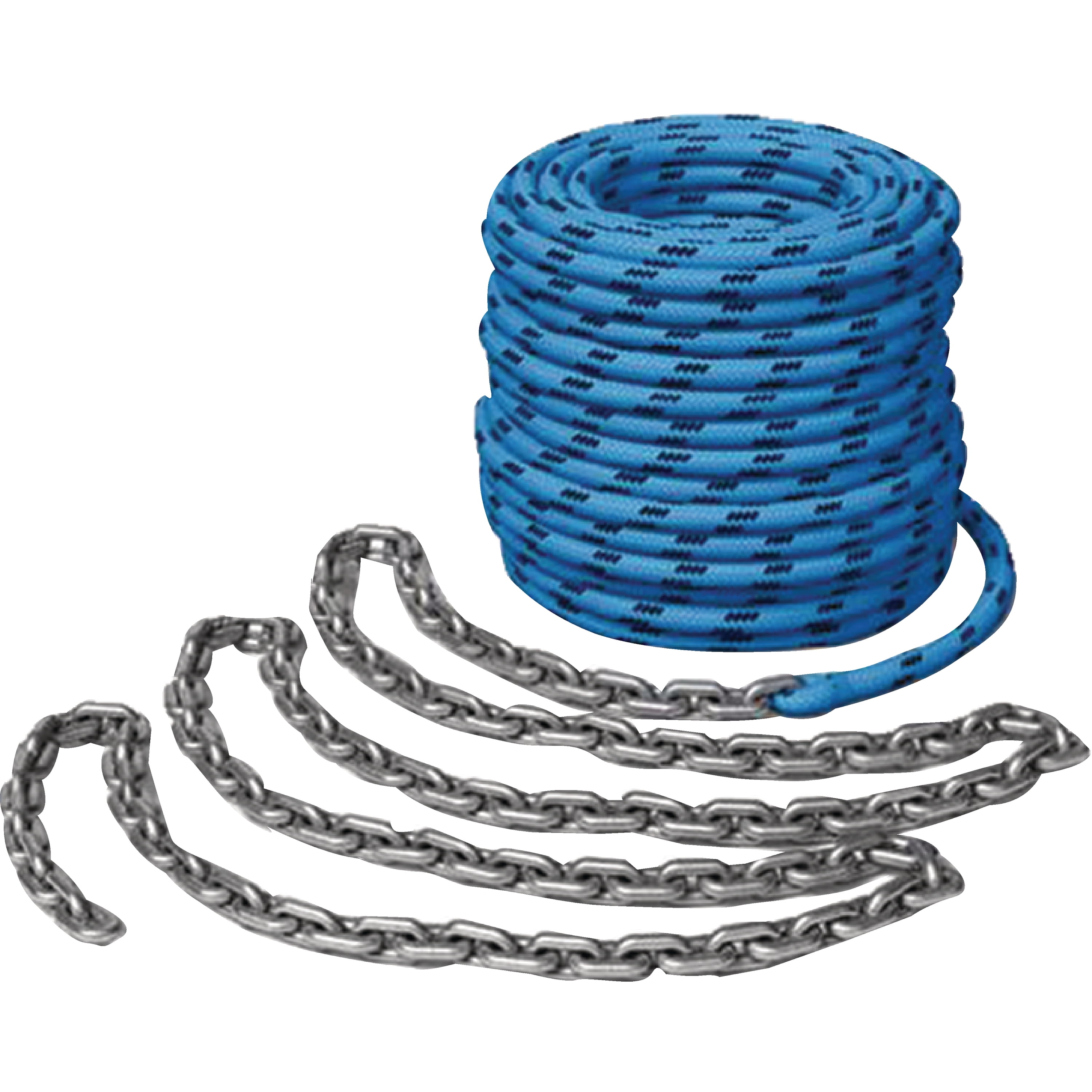 Trac Outdoor T10212 1/4" x 200' Anchor Rode with 1/4" x 15' Chain ...
