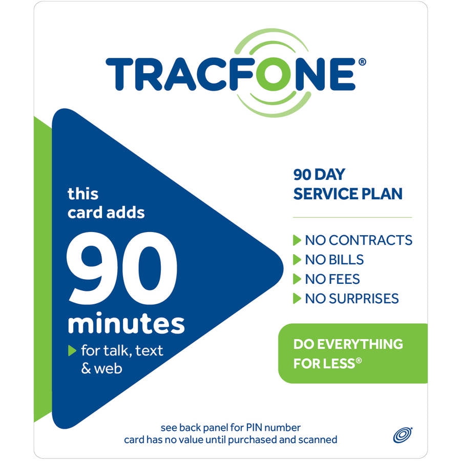 TracFone 90-Minute/90 Access Days - Walmart.com