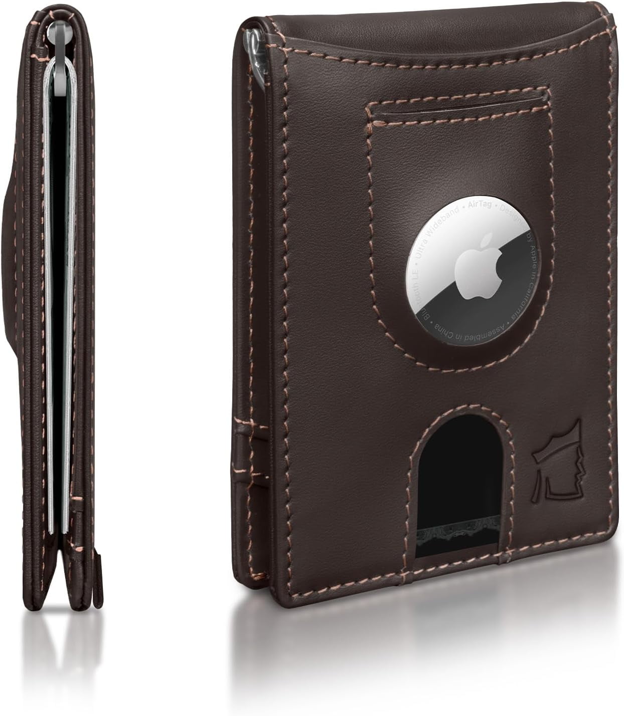 Trace Airtag Wallet for Men - Blocking Leather Wallet with Airtag ...