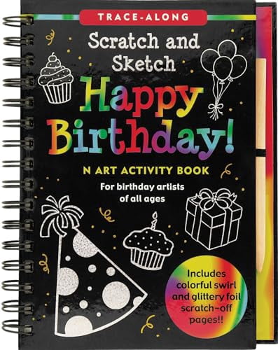 Pre-Owned Happy Birthday! Scratch & Sketch (An Art Activity Book for ...