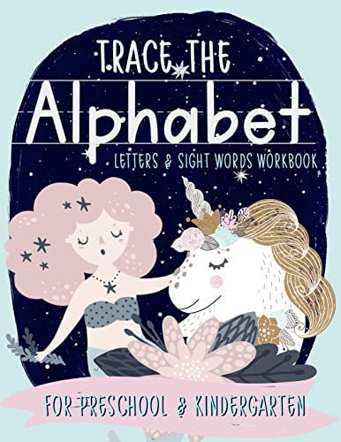 Pre-Owned Trace the Alphabet: Letters & Sight Words Workbook for ...