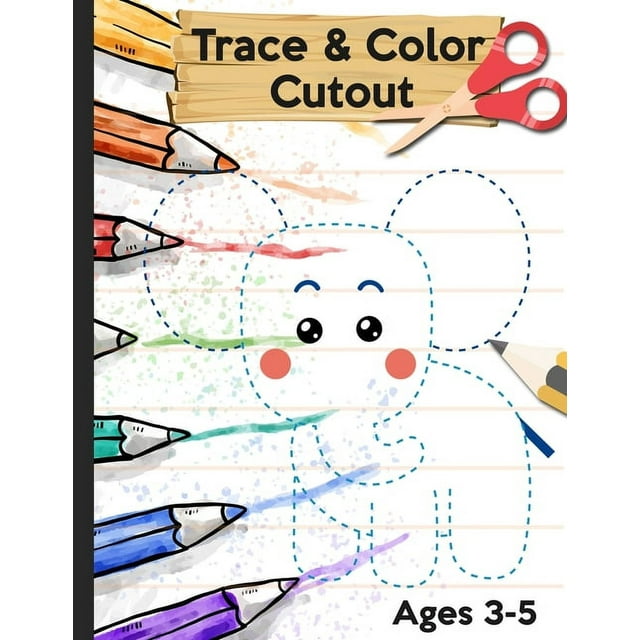 Trace Color and Cutout: 3 in 1 Trace Color and Cut out | Big Scissor ...