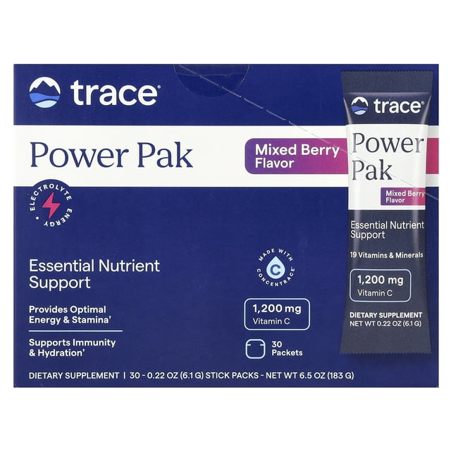 Trace Minerals Immune Support Booster | Power Pak Electrolyte Powder ...