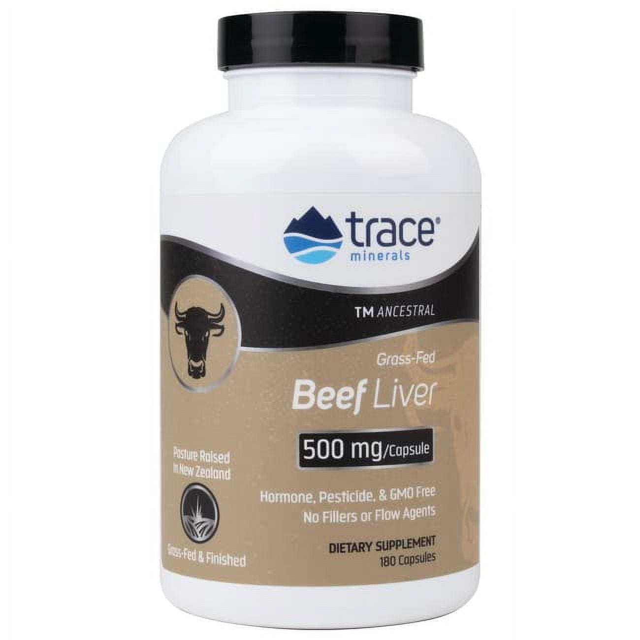 Trace Minerals Essential Grass-Fed Beef Liver Supplement, Keto Friendly ...