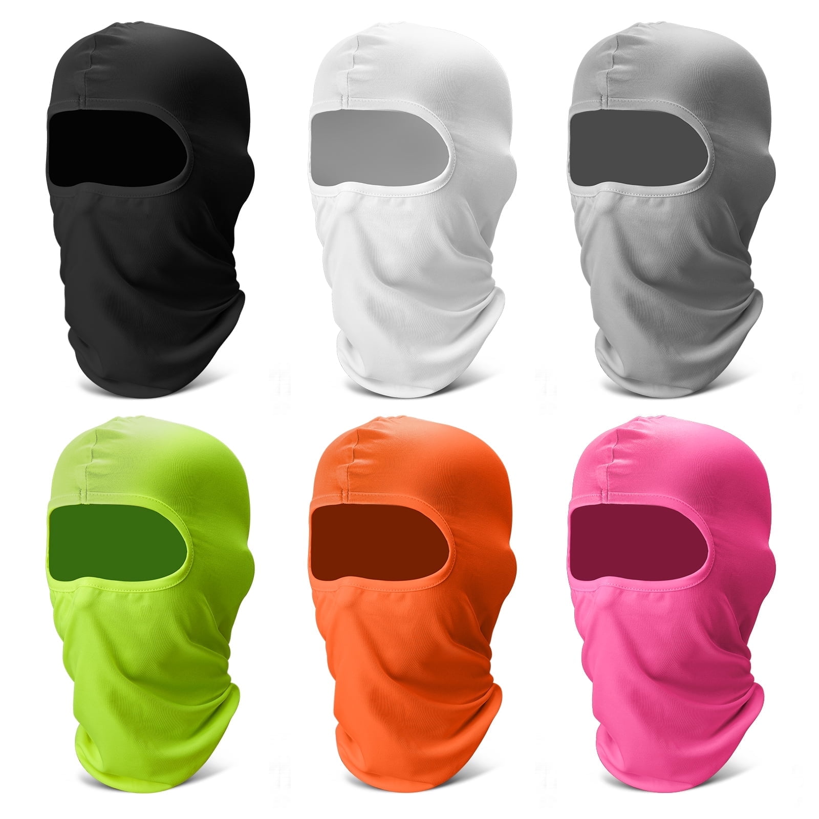 Trace Kasa 6 Pack Balaclava, Full Head Face Mask, Cooling Neck Gaiter ...