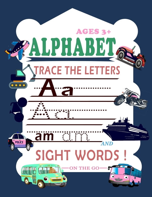 Trace Letters Of The Alphabet and Sight Words (On The Go): Preschool ...