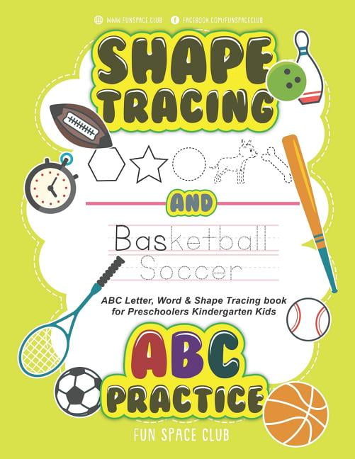 Trace Letters of the Alphabet and Sight Words, Shape, Number Workbook ...