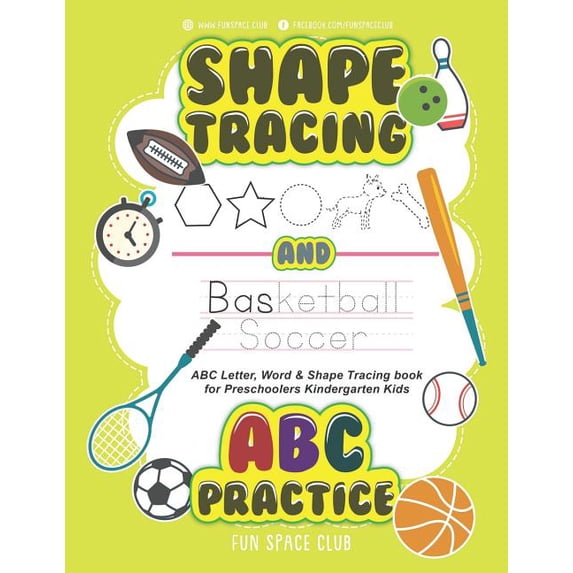 Trace Letters of the Alphabet and Sight Words, Shape, Number Workbook ...