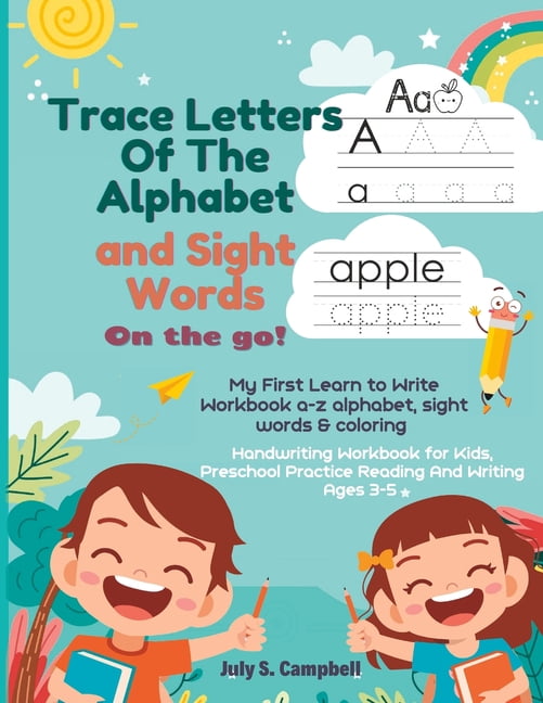Trace Letters Of The Alphabet and Sight Words on the go: My First Learn ...
