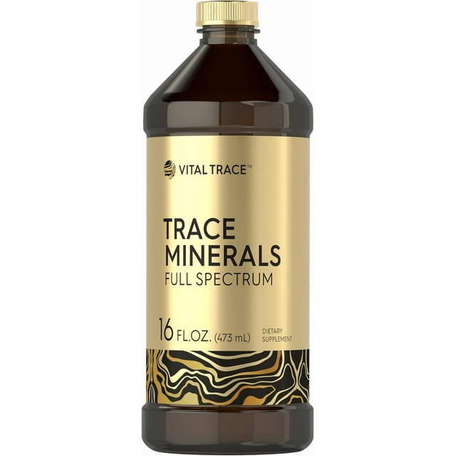 Trace Mineral Drops | 16 fl oz | Full Spectrum Minerals Supplement | by ...