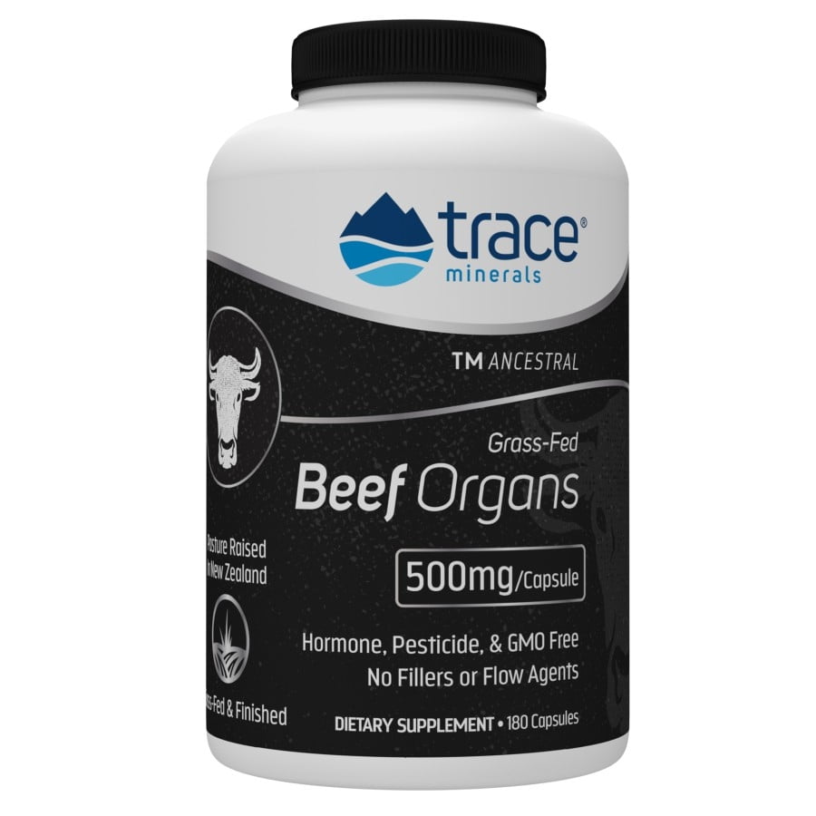 Trace Minerals Ancestral Beef Organ Capsules Supplement, Pasture Raised ...