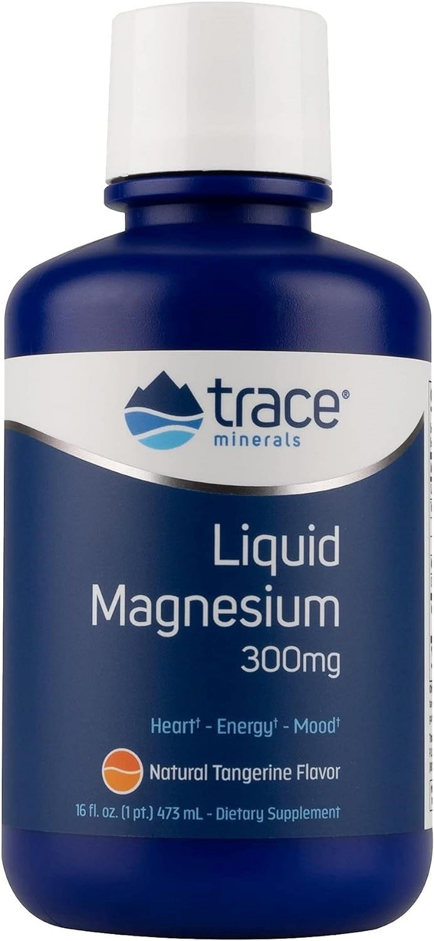 Trace Minerals Liquid Magnesium 300 mg Citrate & Chloride Blend ...