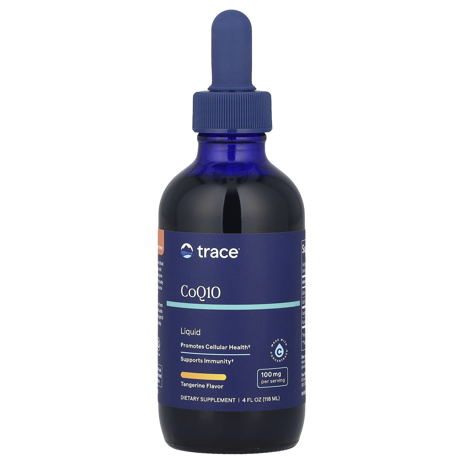 Trace Minerals ® Liquid CoQ10, Tangerine, 4 fl oz (118 ml) - Walmart.com