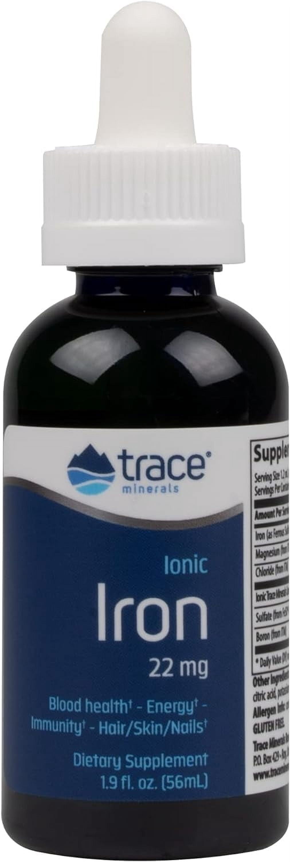Trace Minerals High Potency Ionic Iron Supplement Drops | Blood Builder ...