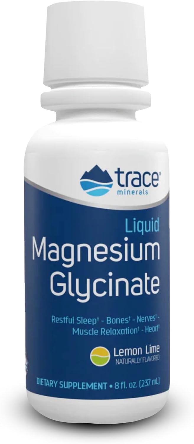 Trace Minerals Magnesium Glycinate Liquid Supplement | For Men, Women ...