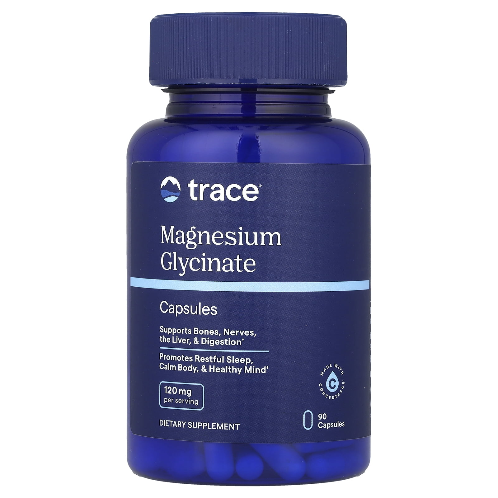 Trace Magnesium Glycinate, 90 Capsules - Walmart.com