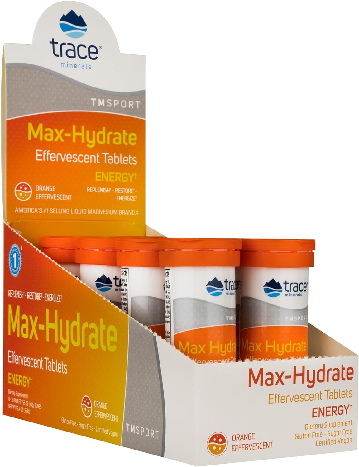 Trace Minerals | Max-Hydrate Endurance | Effervescent Tablets | Energy ...