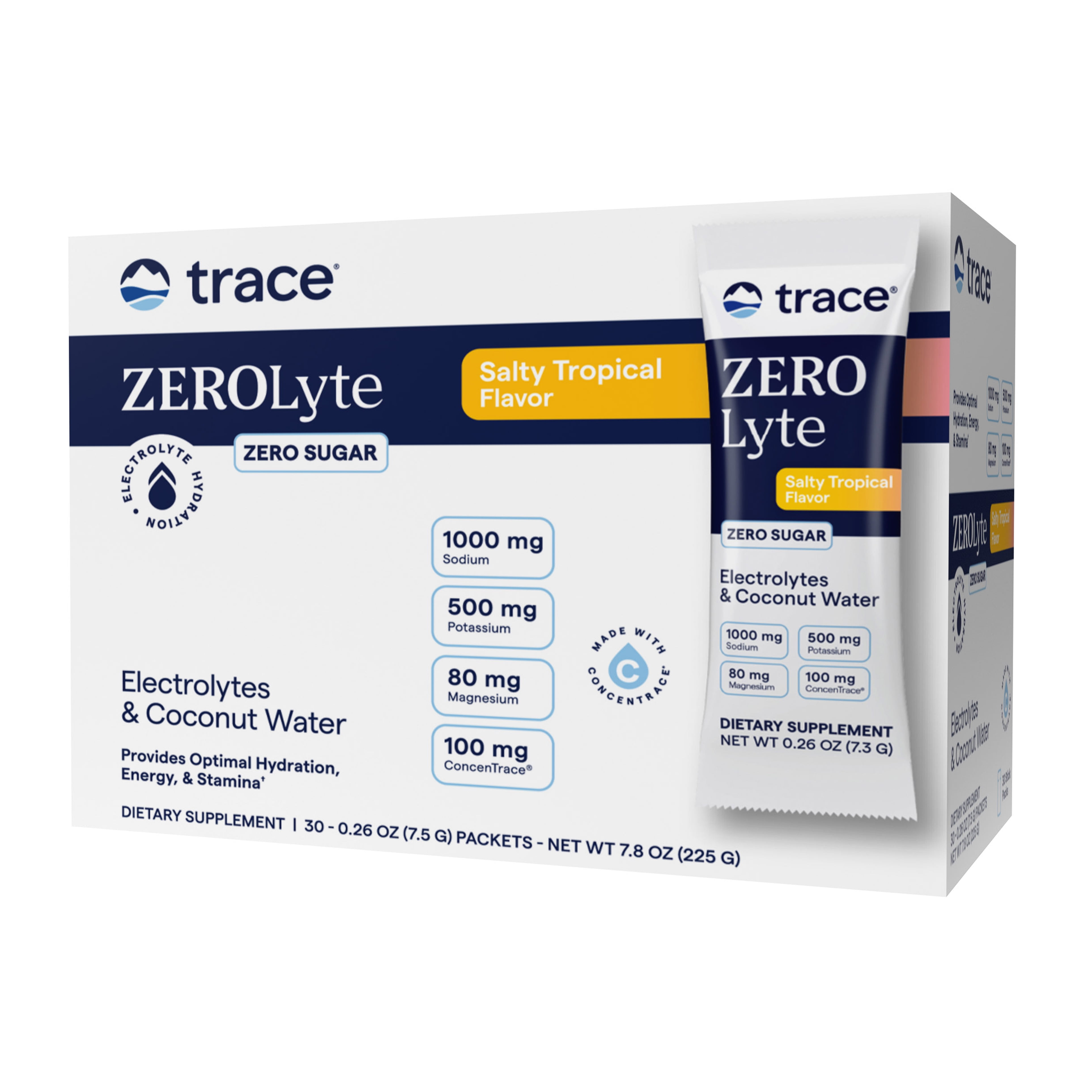 Trace, Electrolyte Powder, 30 Packets, Energy Hydration Support ...