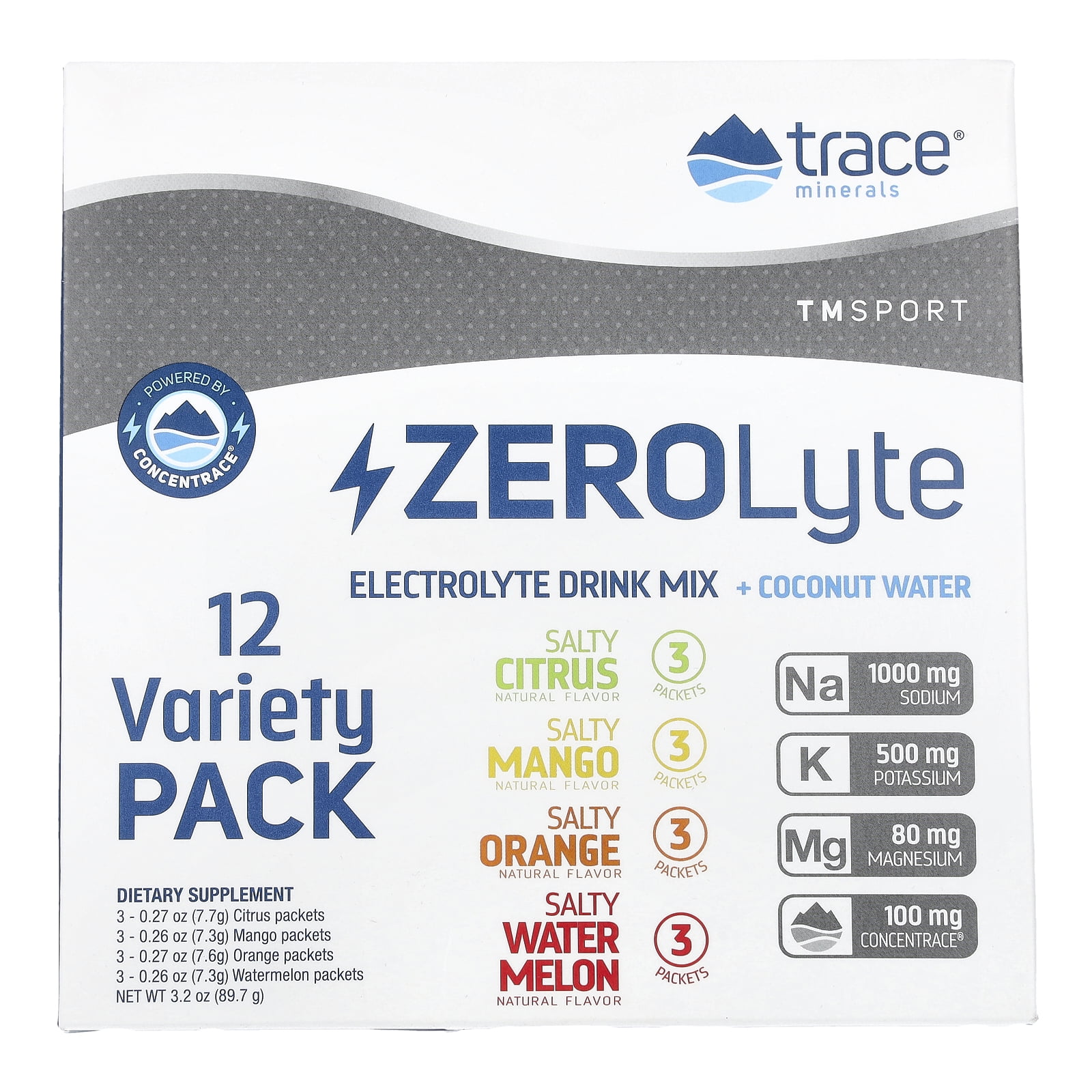 Customer reviews for Trace TM Sport, ZEROLyte, Electrolyte Drink Mix ...