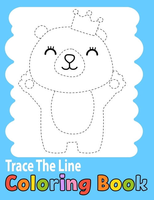 Trace The Line Coloring Book: trace and color books for kids-A Fun ...