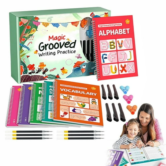Trace Trek Magic Grooved Writing Practice: Fast-Track Young Minds ...