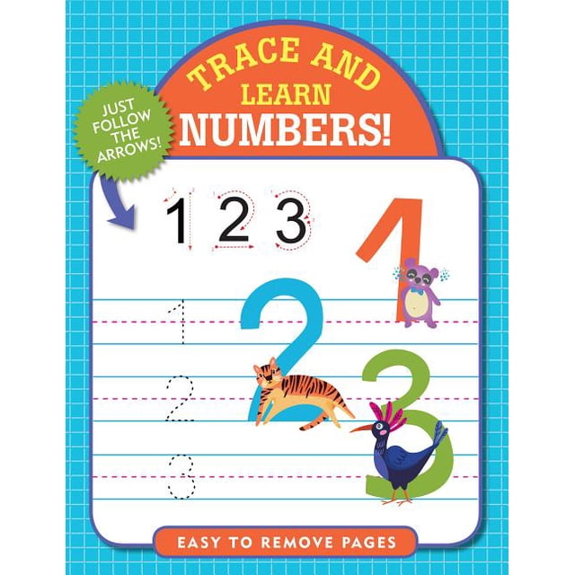 Trace and Learn: Numbers!, (Paperback) - Walmart Business Supplies