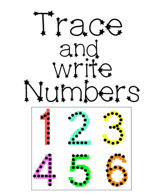 Trace and Write Numbers: Simple math for Toddlers - Number Tracing Book ...
