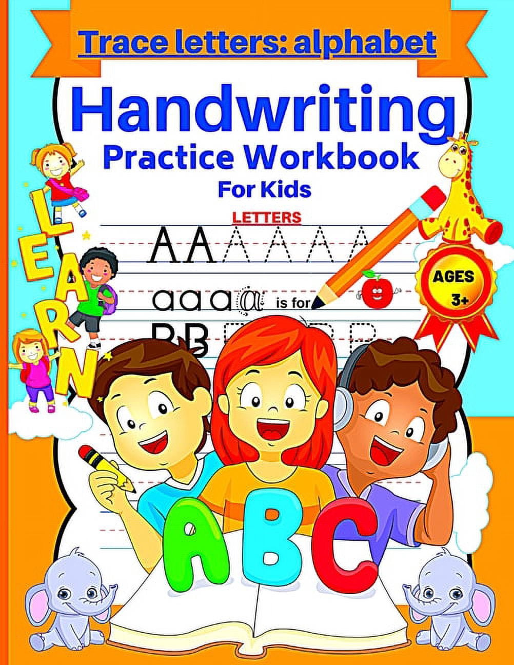 Trace letters alphabet handwriting practice workbook for kids ...