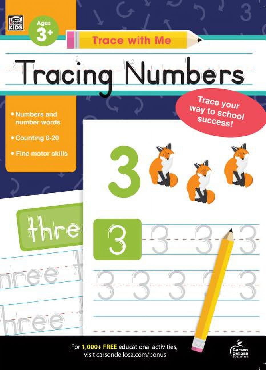 Trace with Me: Trace with Me Tracing Numbers (Paperback) - Walmart.com