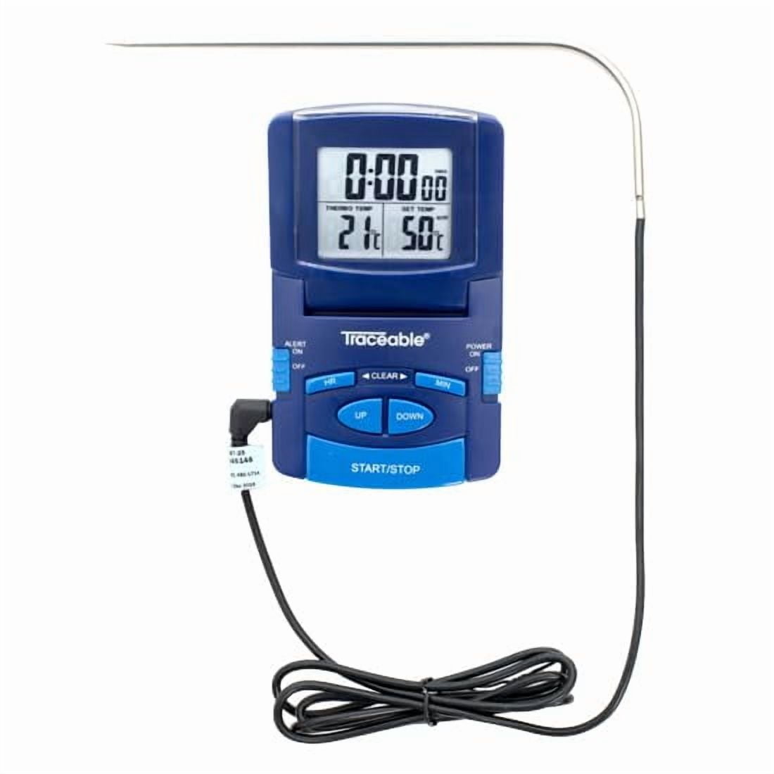 Traceable Alarm Thermometer/Timer with Calibration; 1 Stainless Steel ...