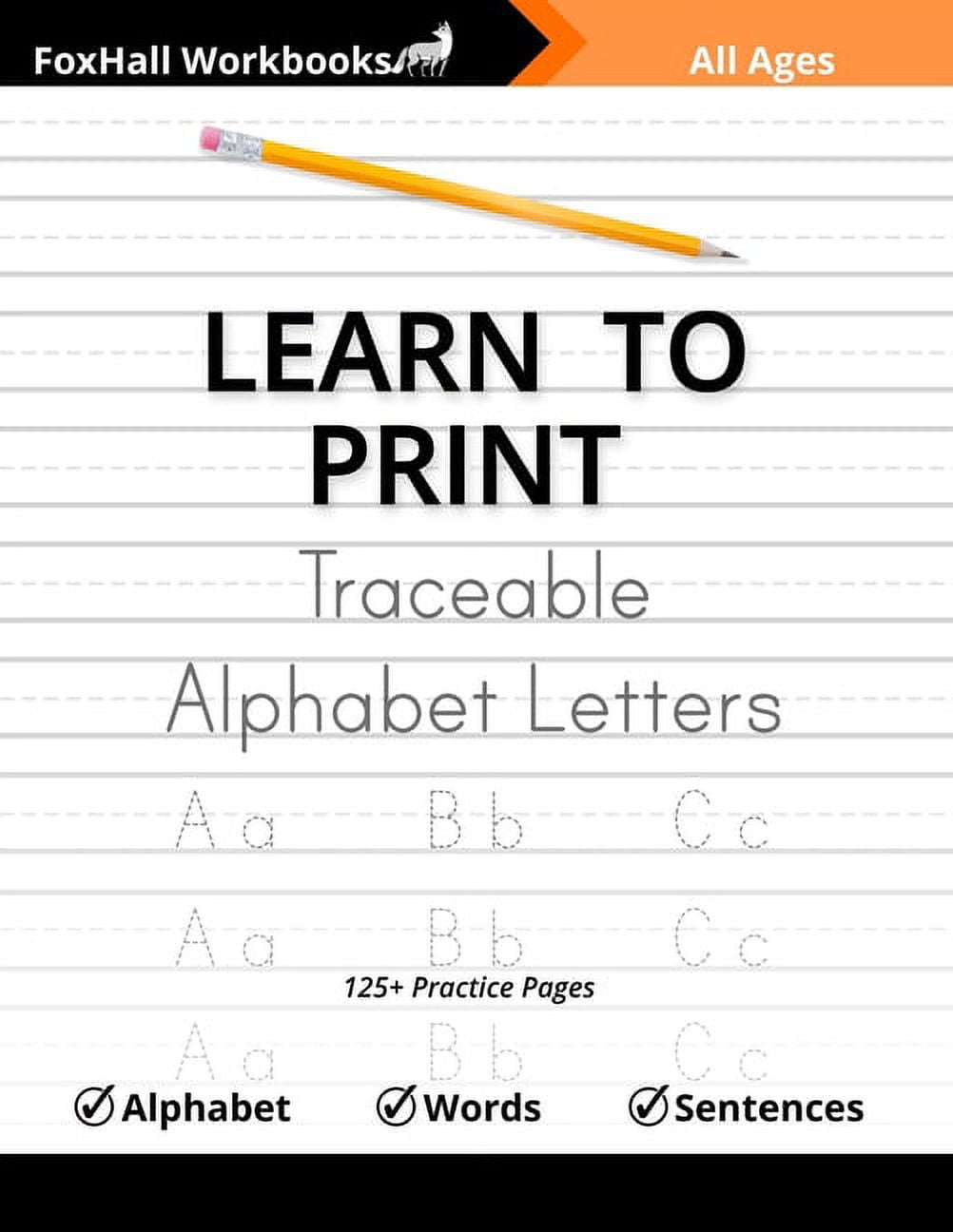 Traceable Alphabet Letters: Handwriting Learn To Print (Paperback ...