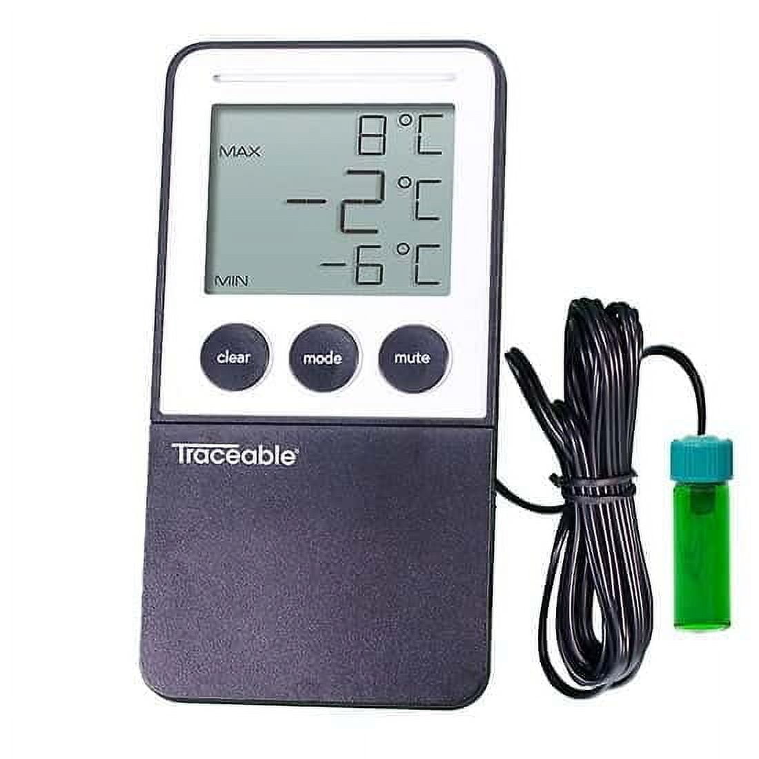 Traceable Fridge/Freezer Digital Thermometer with 5 mL Vaccine Bottle ...