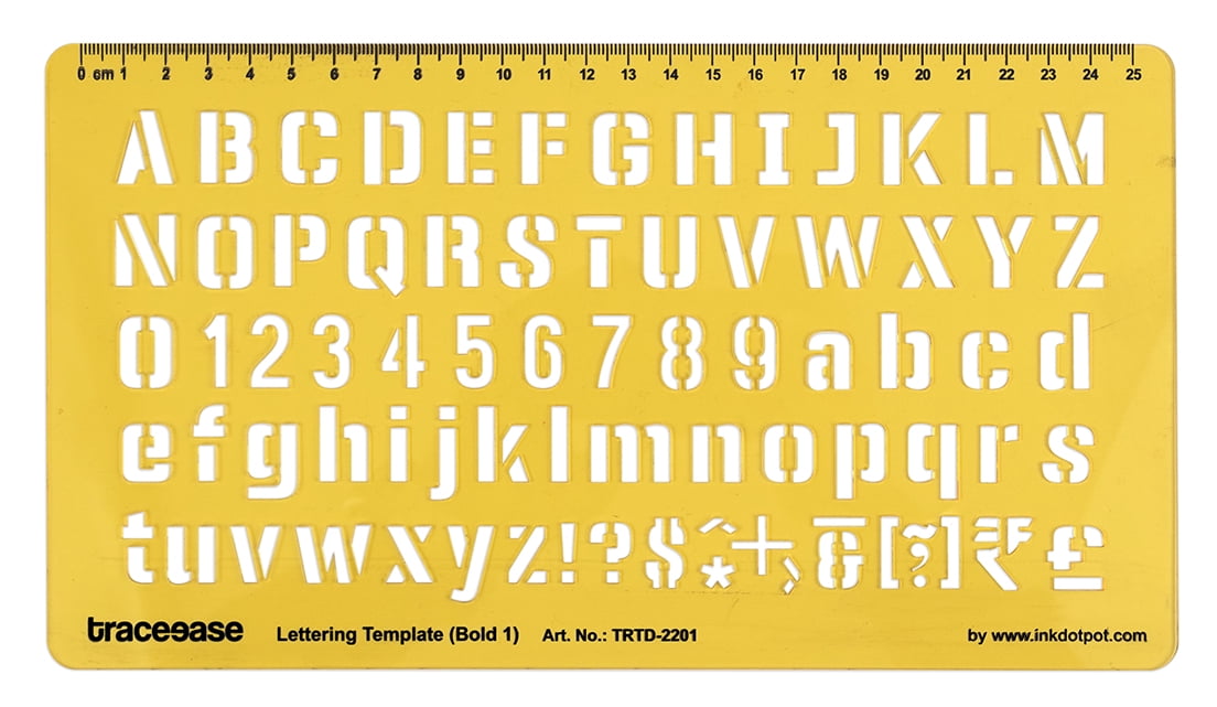 Traceease Alphabet Lettering Stencil,Alphabet templates Drafting Tools ...